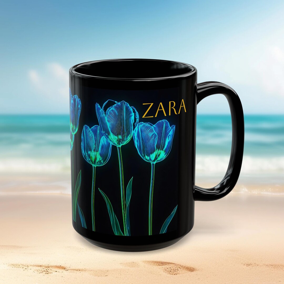 Tulip Designer, Tulips Mug, Custom Gift for Her, for Giftful Womens ...