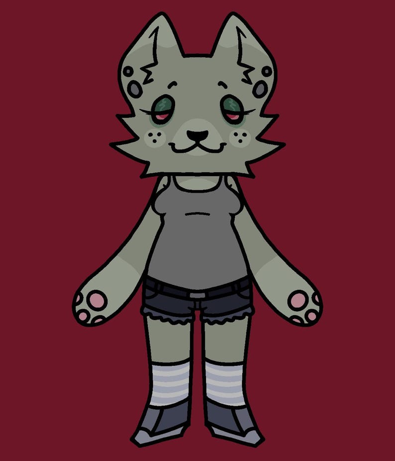 Fursona Full Body Symmetrical Chibi Commissions - Etsy