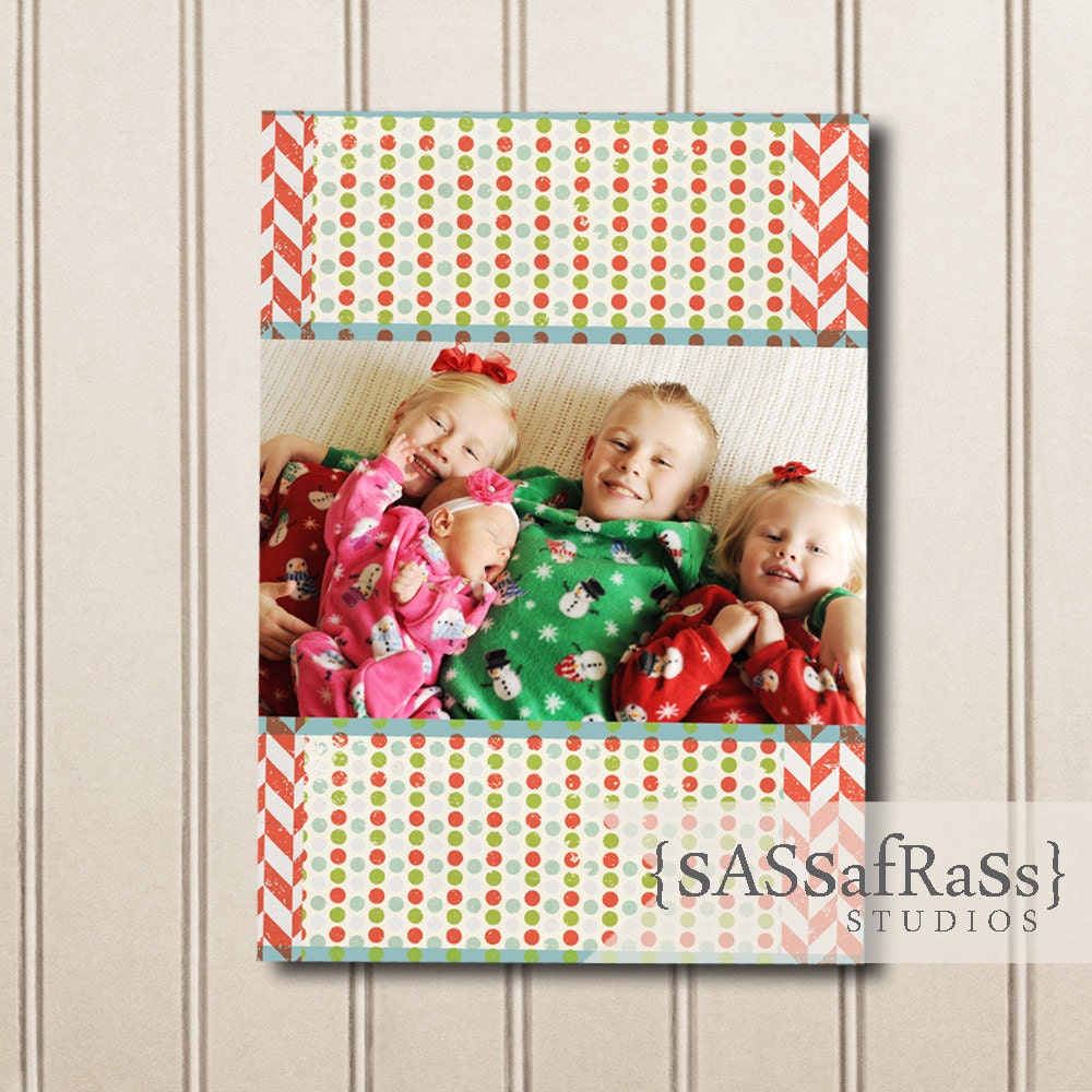 Happy Holidays to Youchristmas Card Template for Adobe | Etsy