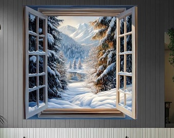 open window during winter