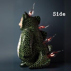 Dragon Table Lamp Ceramic Desk Lamp Handmade Standing Lamp for Mystical ...