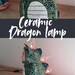 Dragon Table Lamp Ceramic Desk Lamp Handmade Standing Lamp for Mystical ...