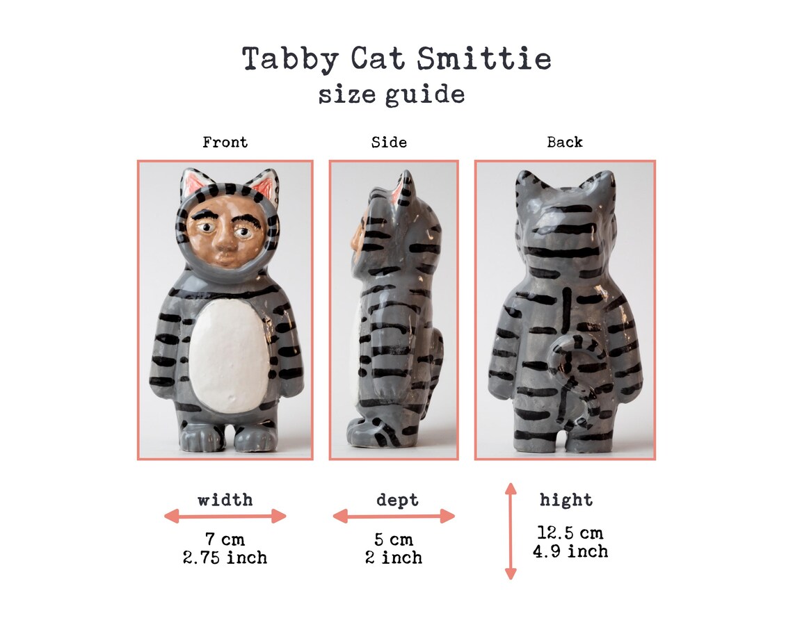 Ceramic Figurines Handmade Hybrid Animal Sculpture Emotional Support ...