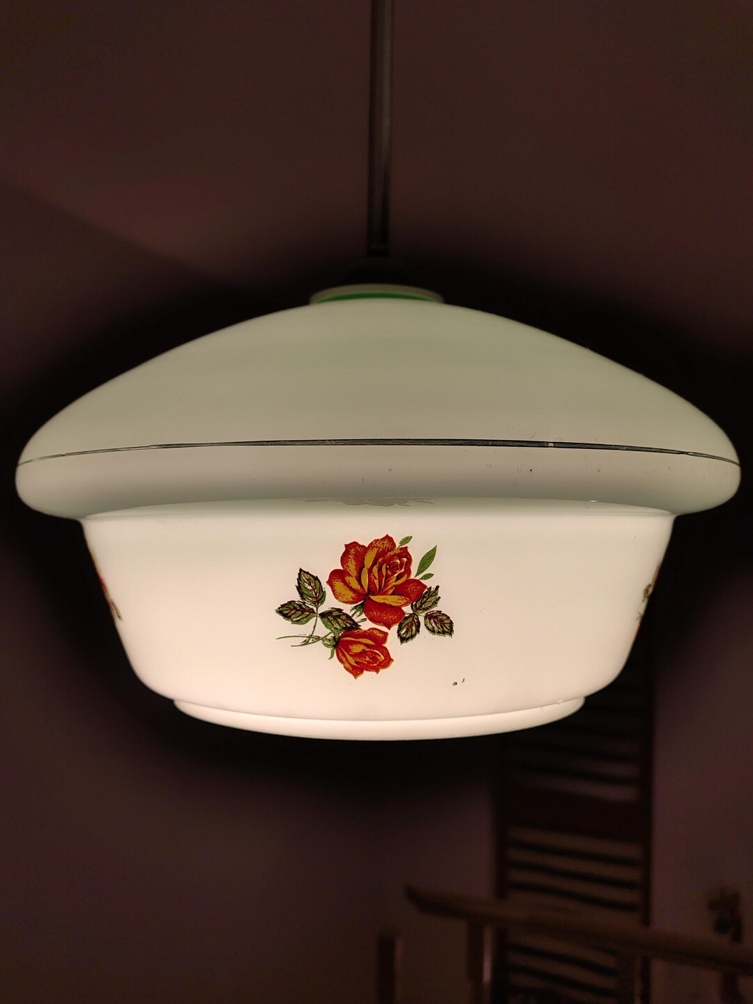 Vintage Green Kitchen Pendant Light / Mid Century Light / Retro Kitchen ...