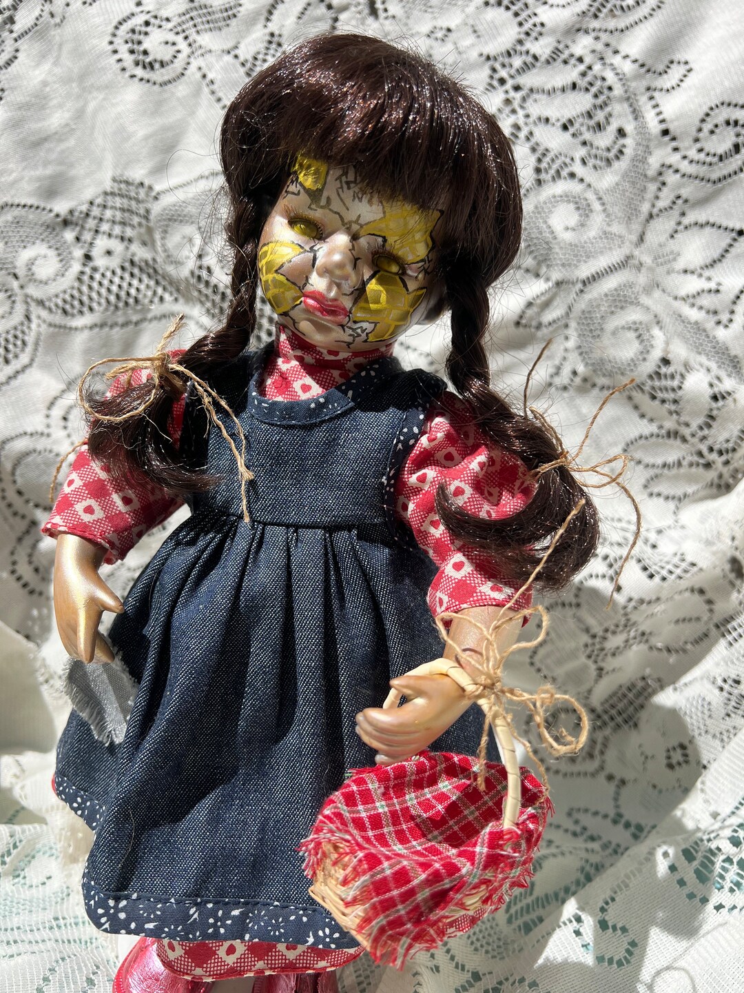 Creepy Porcelain Collectible Art Doll L Dot - Etsy