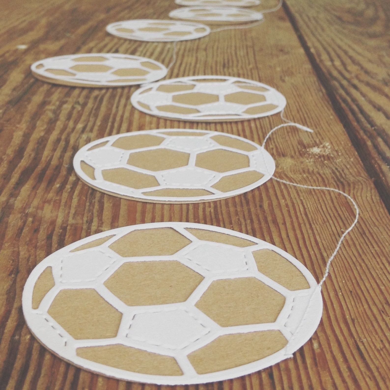 Football Garland Paper Garland Sports Decor Soccer Garland - Etsy
