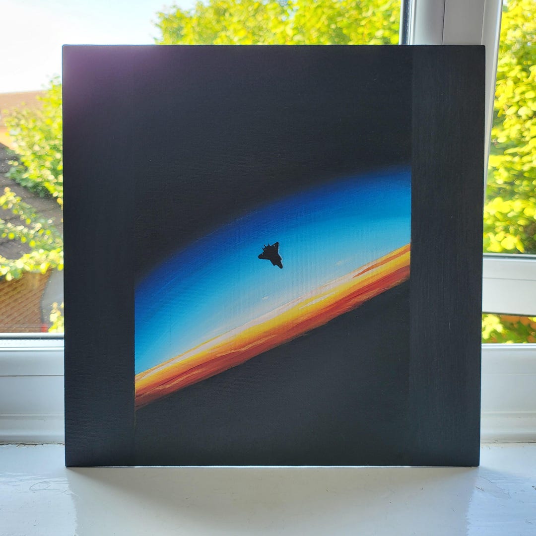 Space Shuttle in Orbit, Nasa,painting Print - Etsy