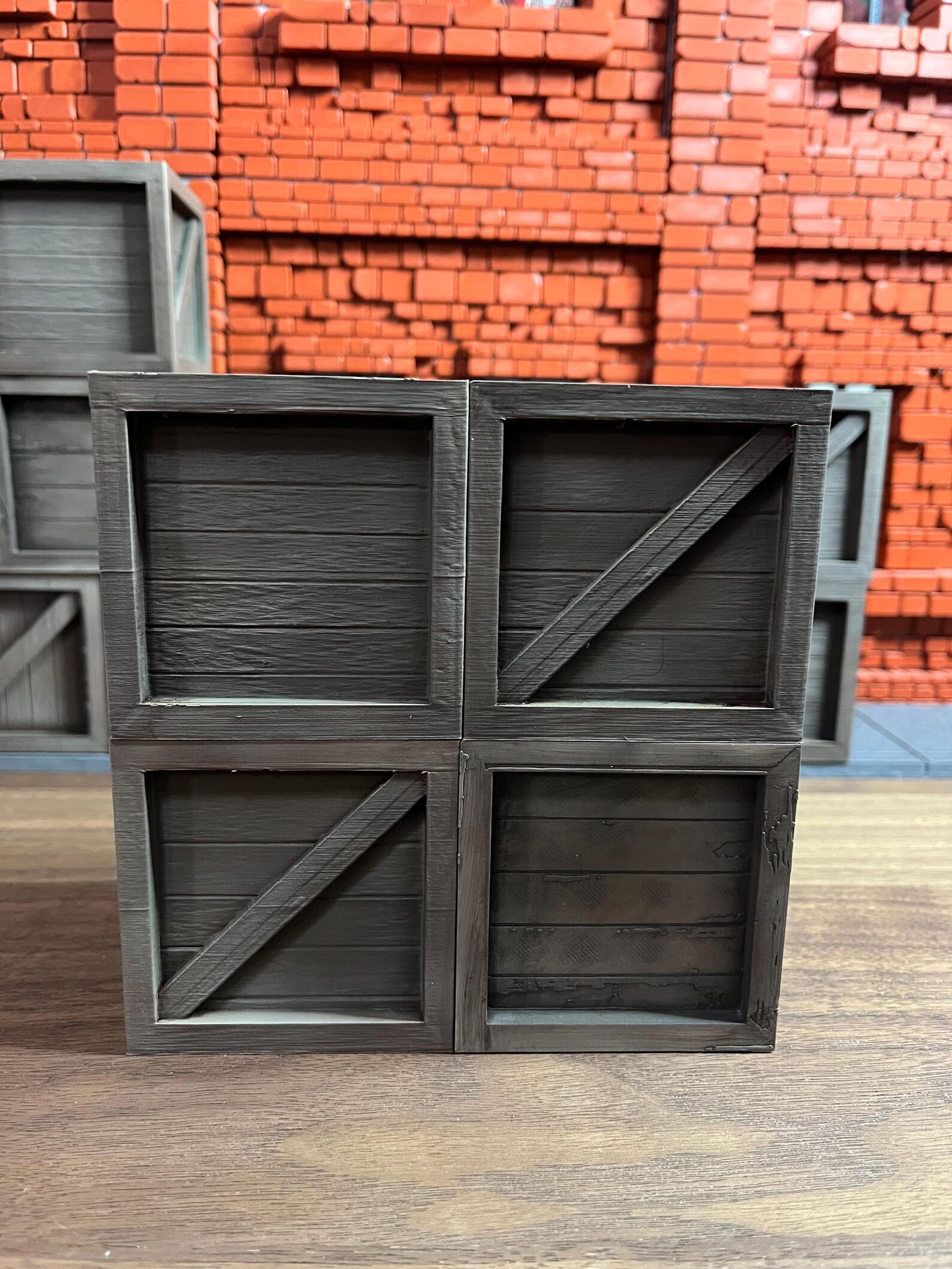6 Pack Diorama Crates 1:12 - Etsy