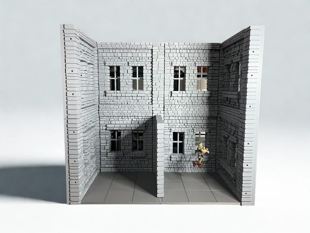 Grey Inner Brick Wall 1:12 Scale - Etsy