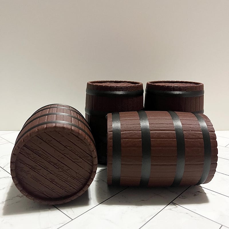 1/12 Scale Wooden Barrel - Etsy