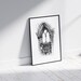 Castle Window Ruins Architecture Art Print | Pen Ink Illustration ...