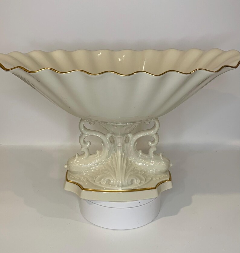 Vintage Lenox Aquarius Collection Centerpiece Pedestal Bowl - Etsy