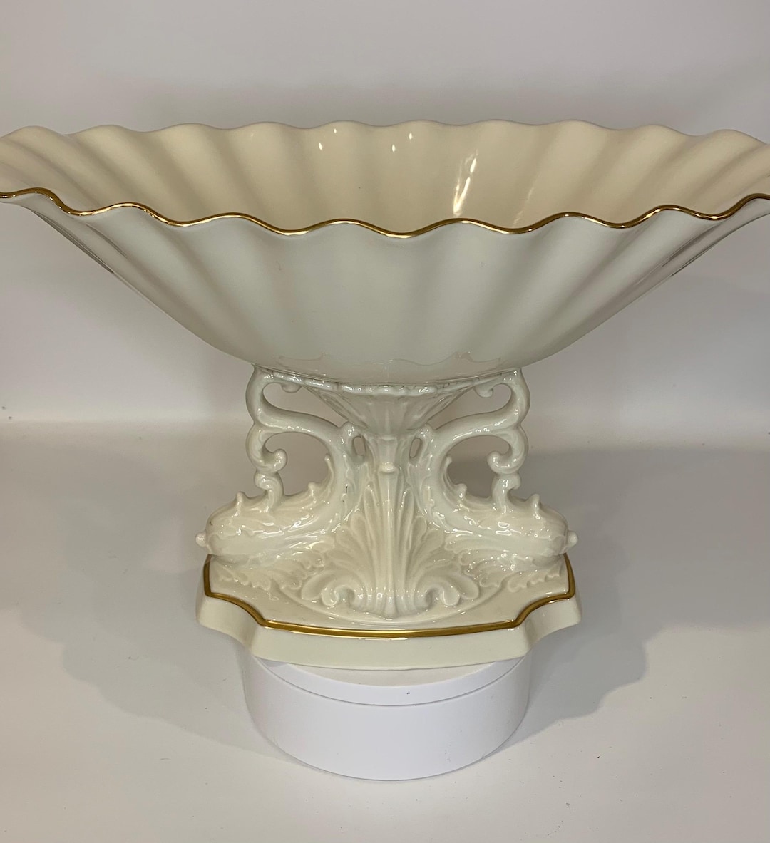 Vintage Lenox Aquarius Collection Centerpiece Pedestal Bowl - Etsy