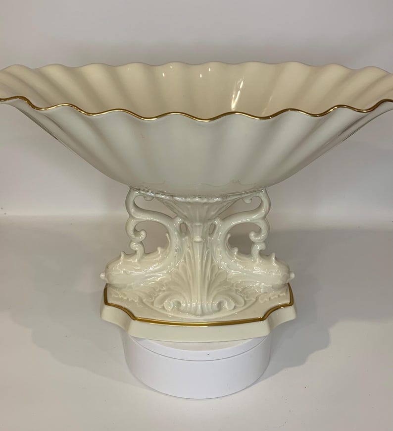 Vintage Lenox Aquarius Collection Centerpiece Pedestal Bowl - Etsy
