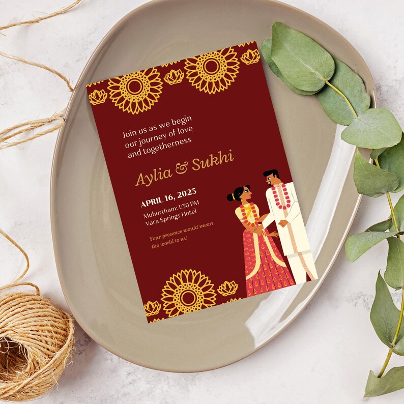 Indian Wedding and Reception & Save the Dates Invitations, Sikh Hindu ...