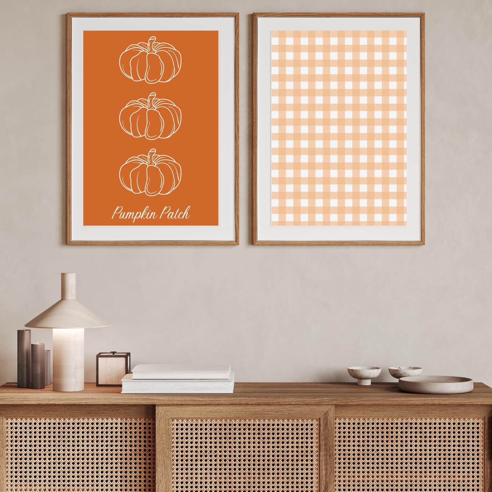 Thanksgiving Gallery Wall Set | Set of 6 Art Prints | Autumn Stationary ...
