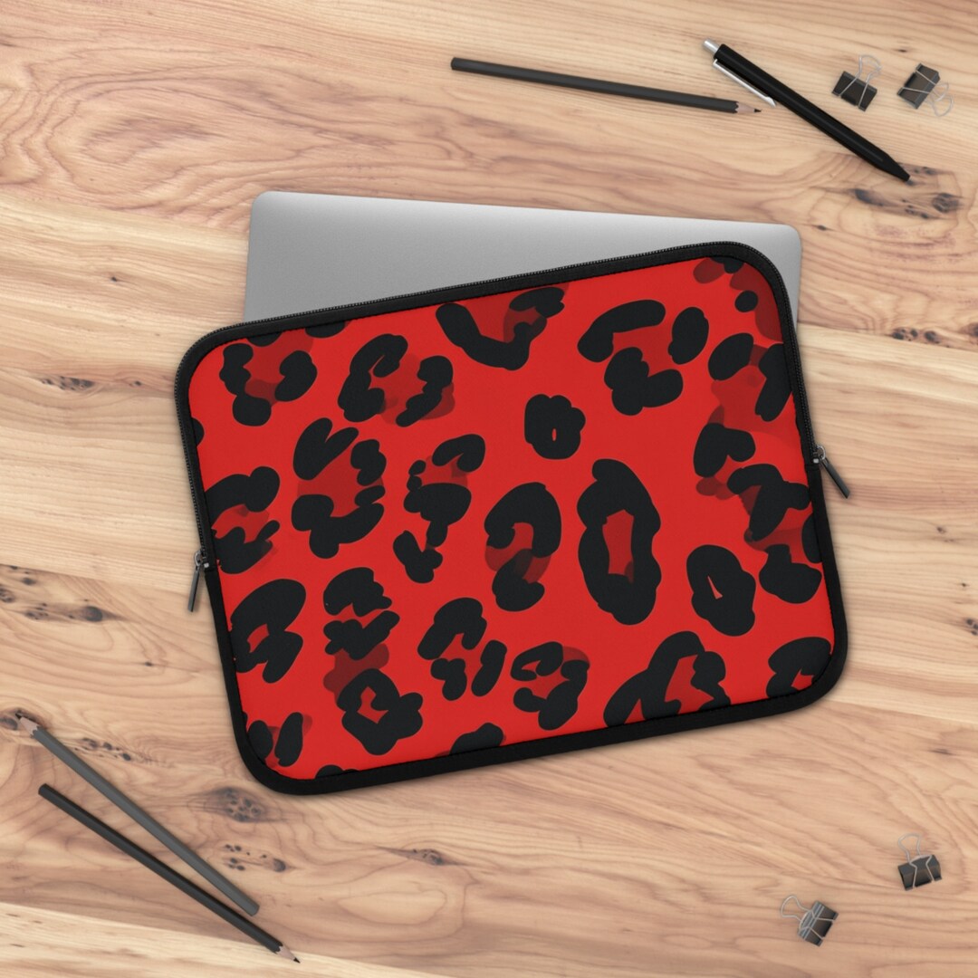 Leopard Print Laptop Sleeve, Animal Print Case, Laptop Cover, Tech ...