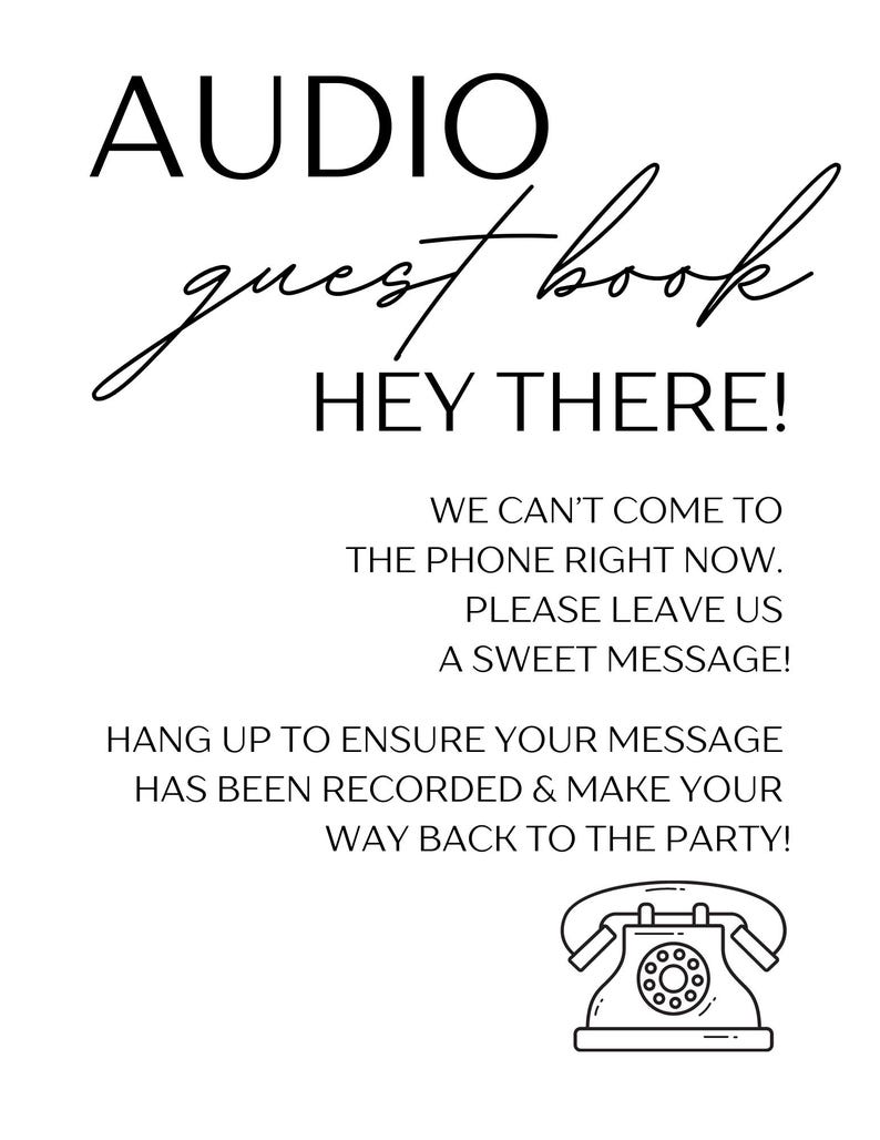 Audio Guest Book Sign - Etsy