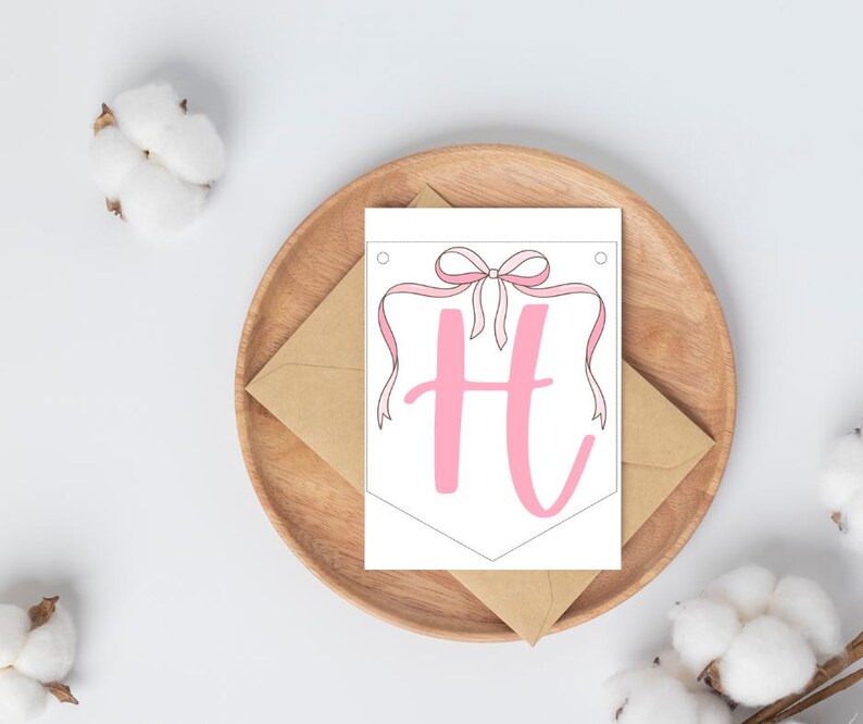 Pink Bow Party Happy Birthday Banner - Etsy