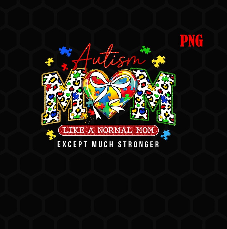 Autism Mom PNG, Autism Awareness Mama PNG, Mom Puzzle Piece Sublimation ...