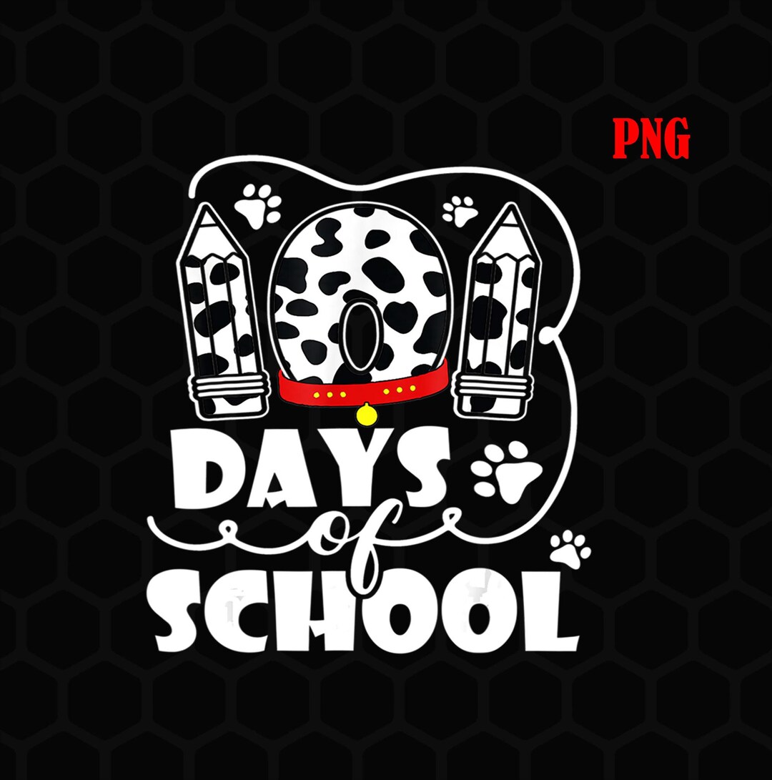 101 Days of School Dalmatian Dog Png, 101 Days of School Png, I ...