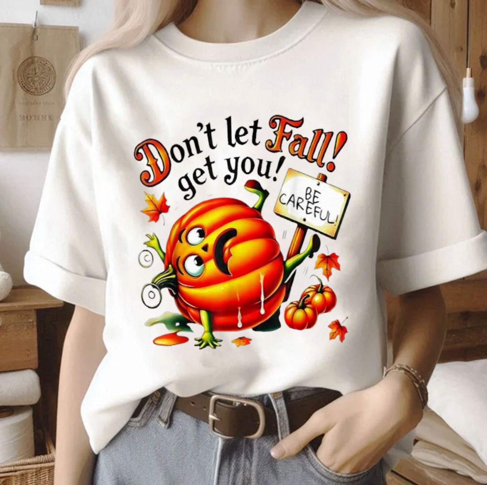 Don't Let Fall Get You Png, Be Careful Fall Prevention Png - Etsy