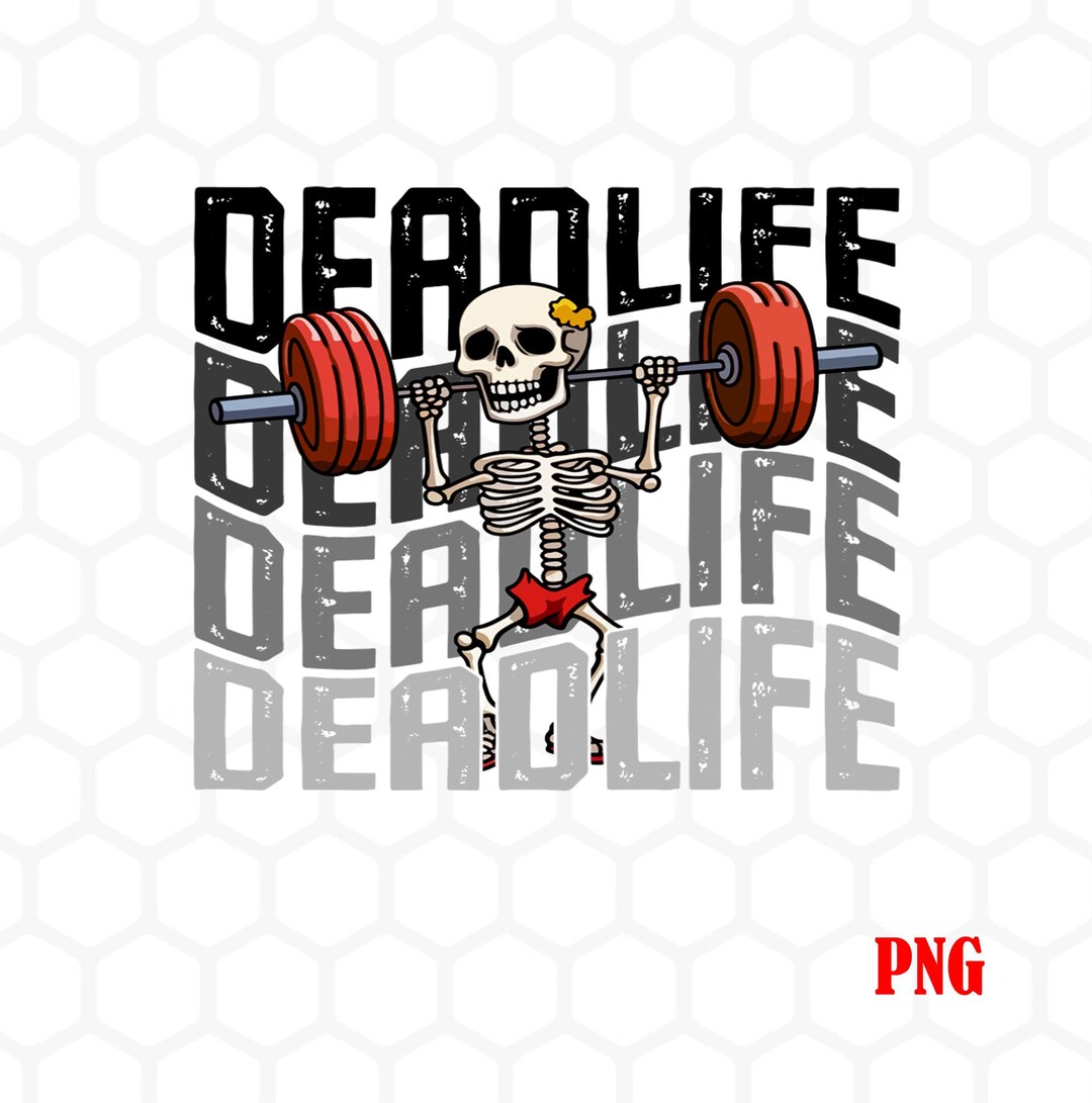 Skeleton Deadlift PNG, Skeleton Gym Workout , Funny Deadlifter Instant ...