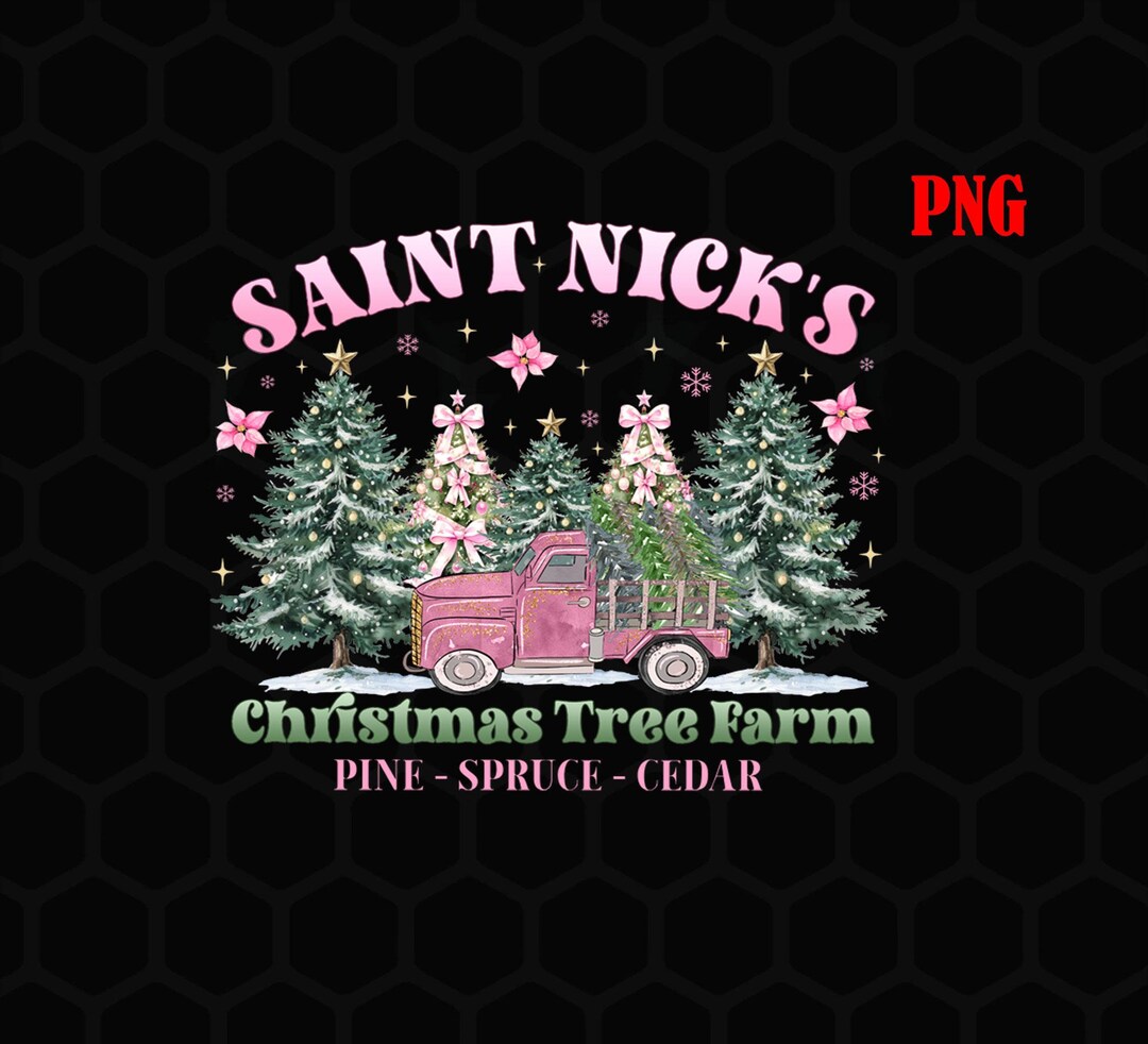 Christmas Tree Farm Png, Santa Christmas Tree Farm Fresh Png Design ...