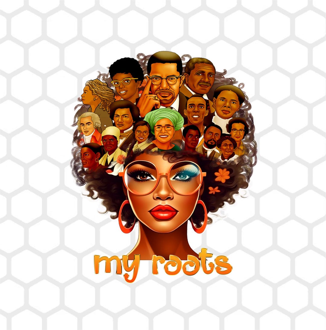 I Love My Roots Png, Back Powerful History Month Pride DNA Png, Black ...