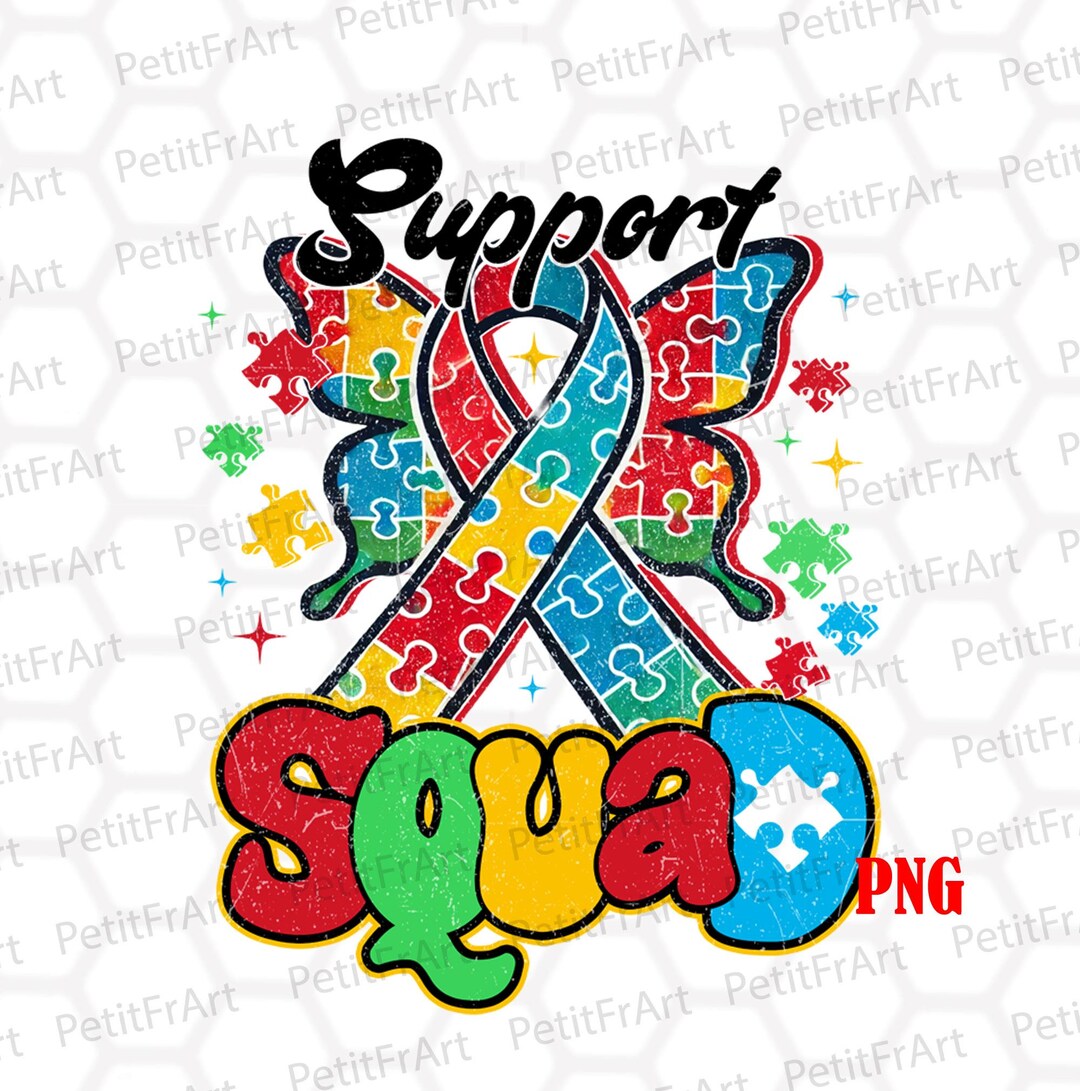 Autism Support Squad Png, Autism PNG, Autism Awareness Coquette Png ...
