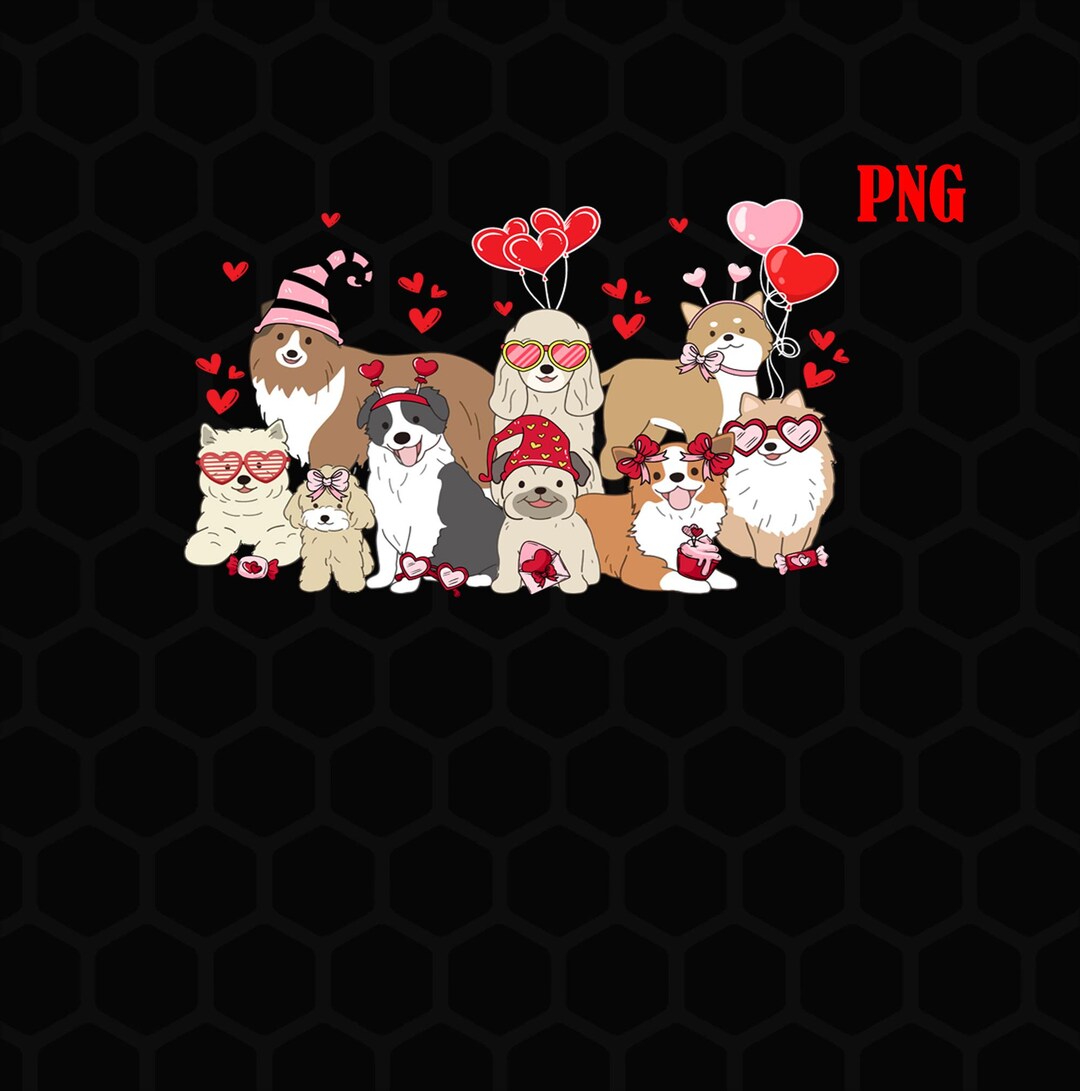 Valentines Day Dogs Png, Cute Valentines Day Png, Love Png, Dog Lover ...