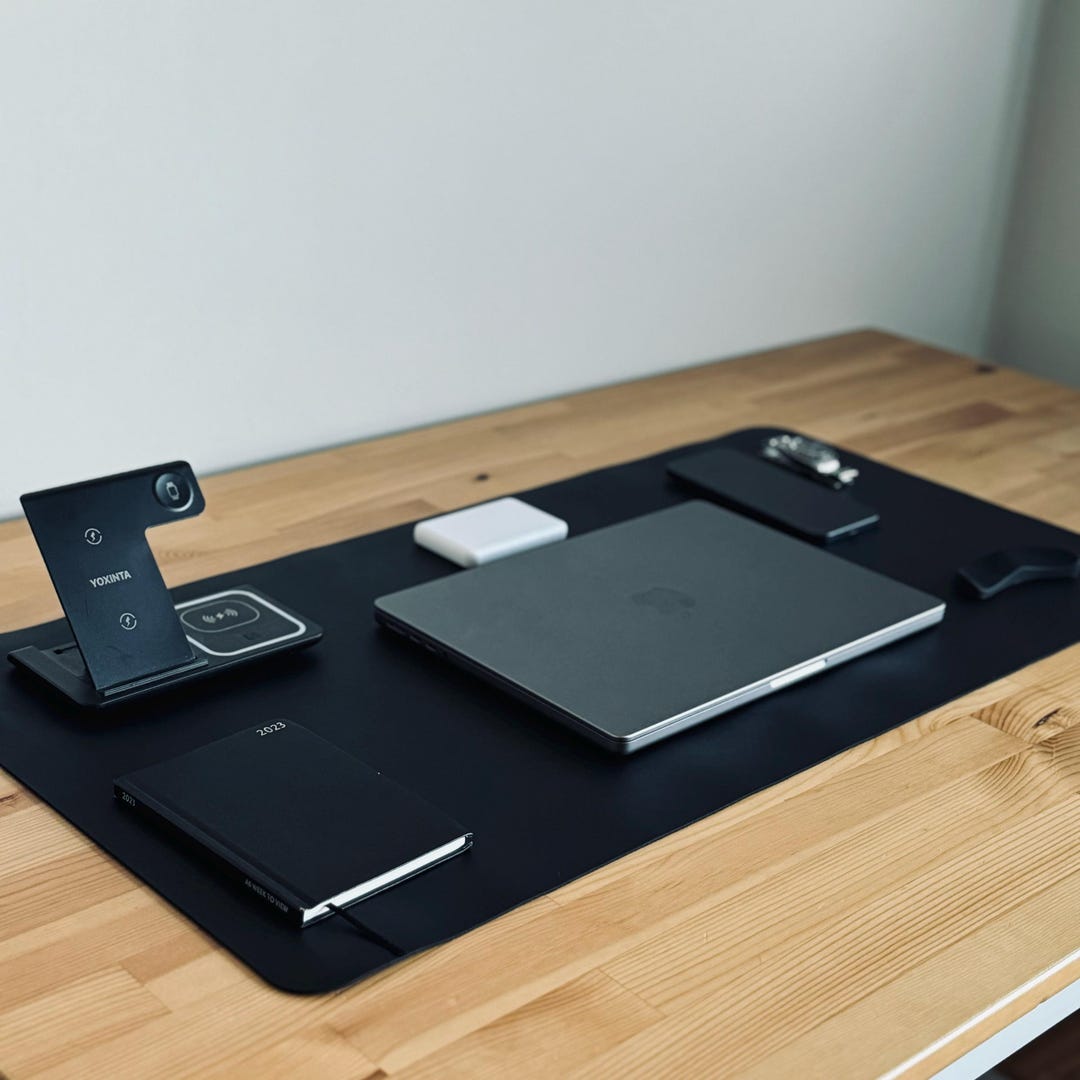 Pu Leather Desk Mat - Etsy