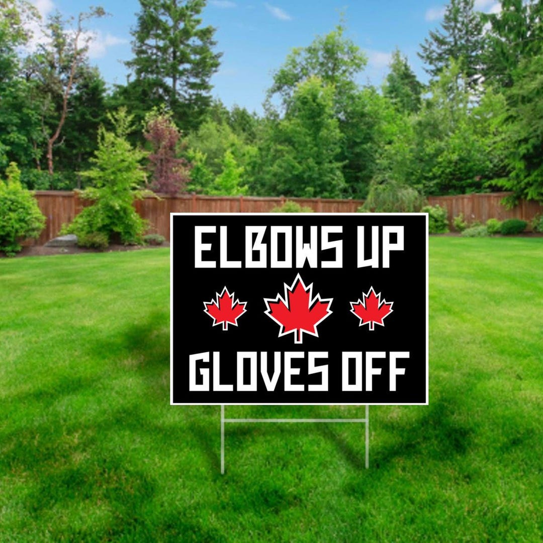 Elbows Up! Yard Sign (24x18) With Metal H-stake, 4mm Corrugated Plastic ...