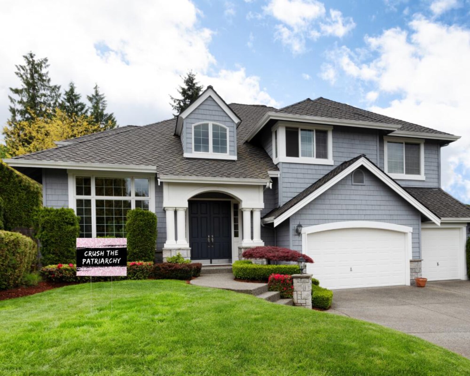 Crush the Patriarchy Yard Sign 24x18 With Metal H-stake, 4mm Corrugated ...