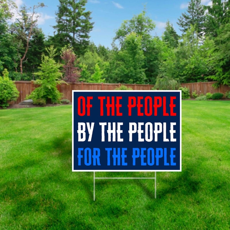Outdoor We the People Sign - Etsy