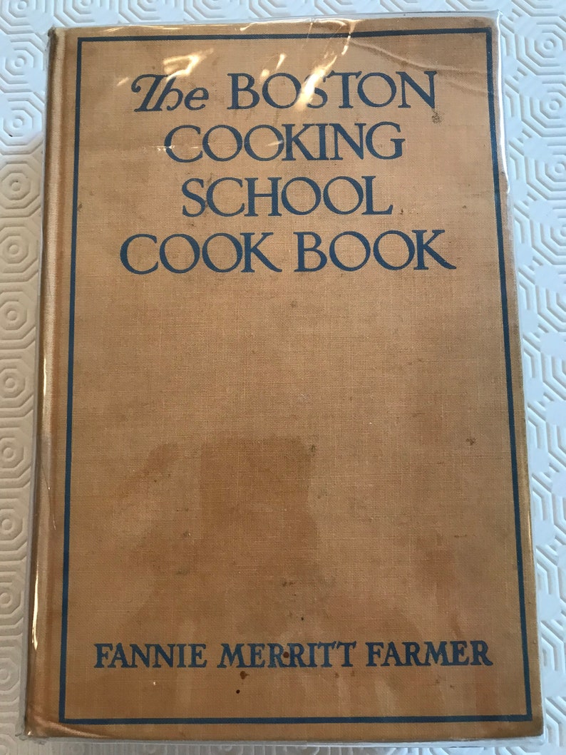 The Boston Cooking School Cook Book by Fannie Merritt Farmer - Etsy