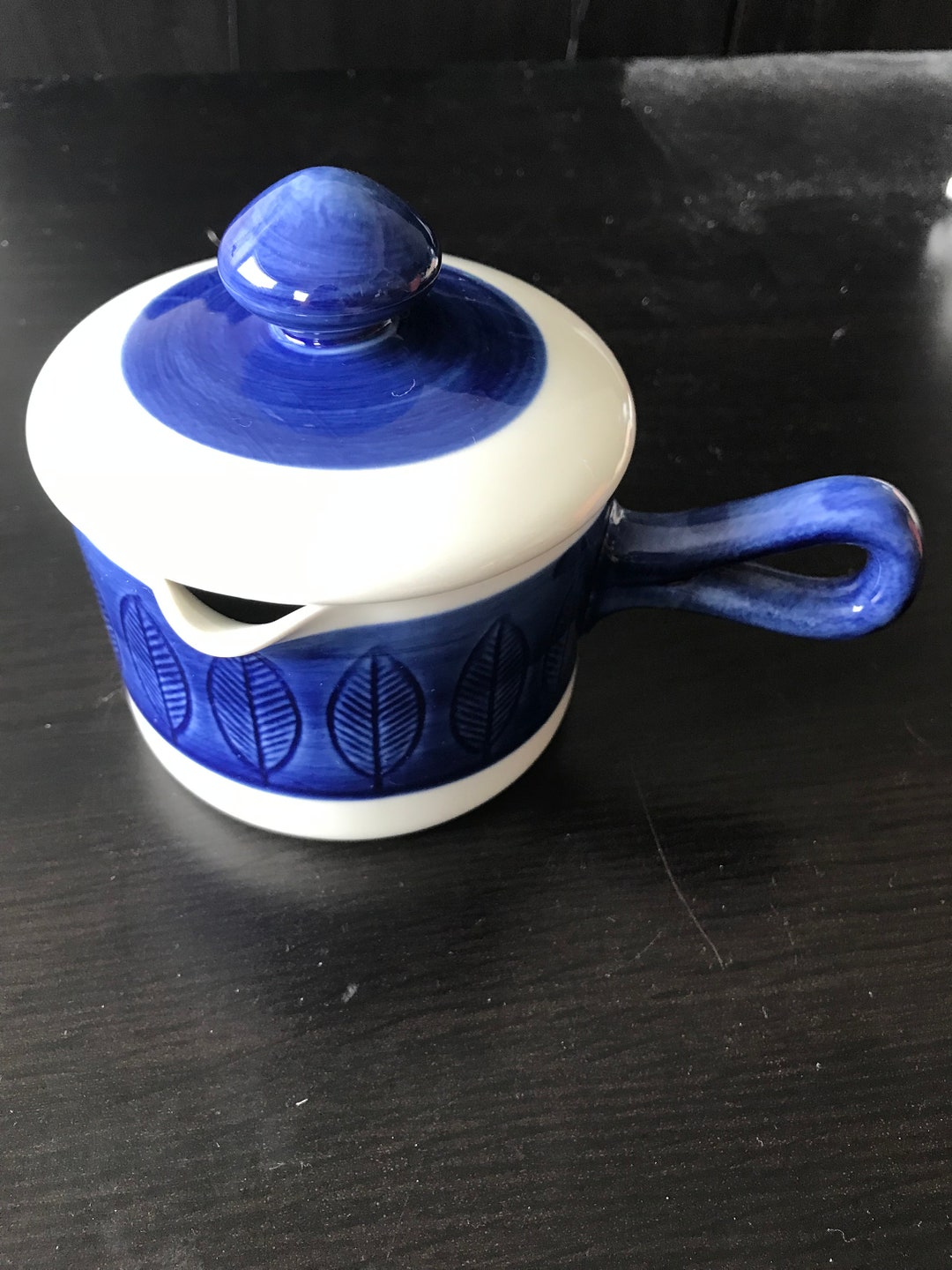 Rorstrand Koka Blue Small Lidded Dish - Etsy