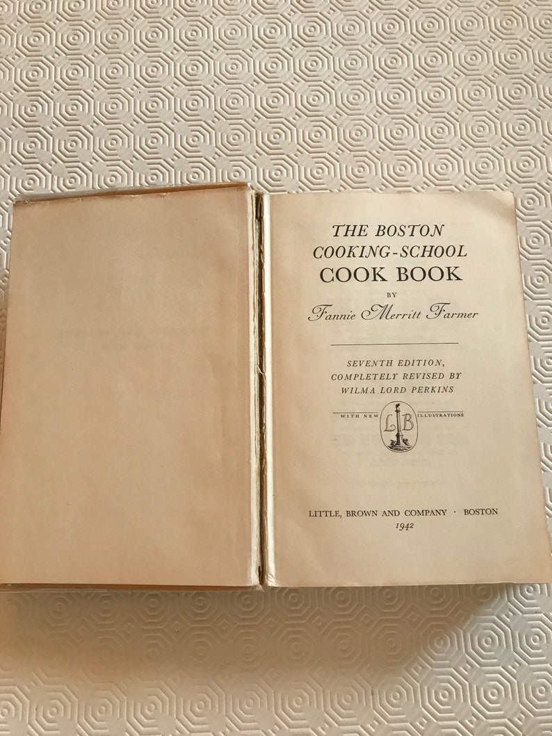 The Boston Cooking School Cook Book by Fannie Merritt Farmer - Etsy