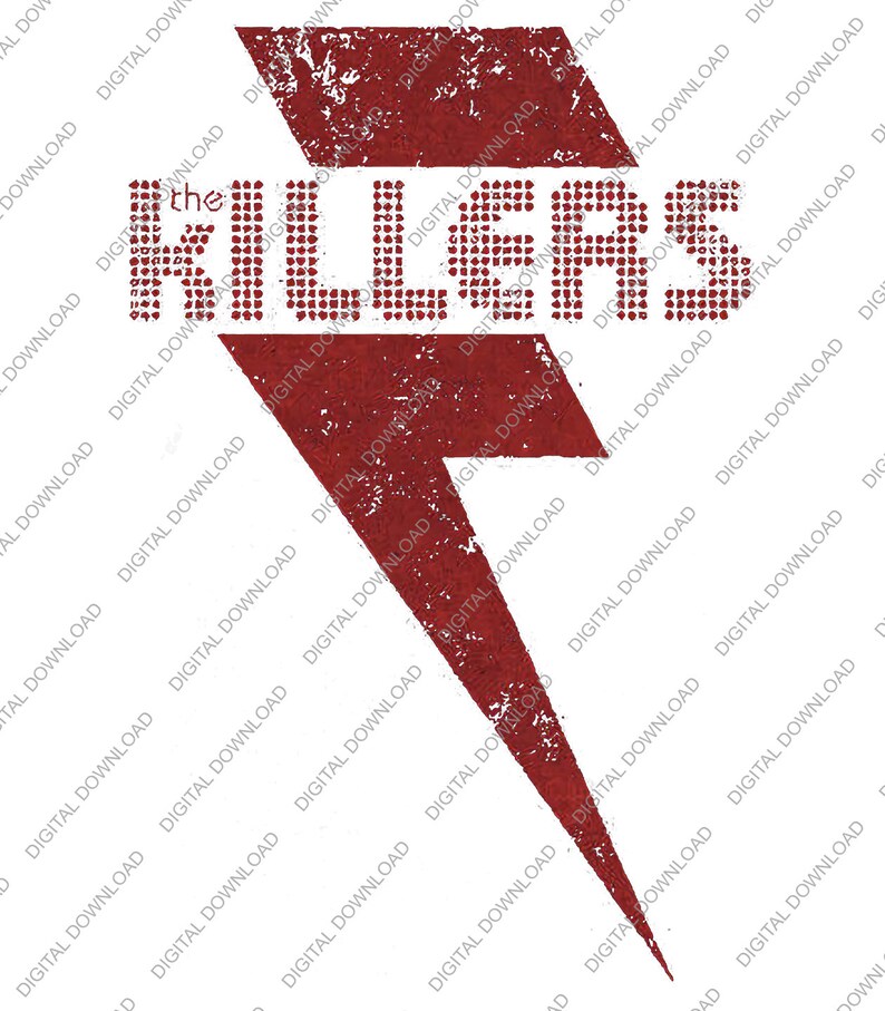 The Killers Red Bolt File Png, the Killers Band Design Hot Fuss Sam's ...