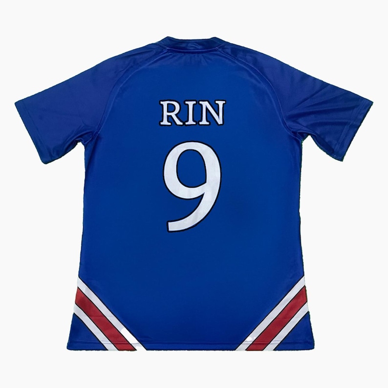 Paris X Gen (PXG) Soccer Jersey, Blue Lock Rin Itoshi Football T-shirt ...
