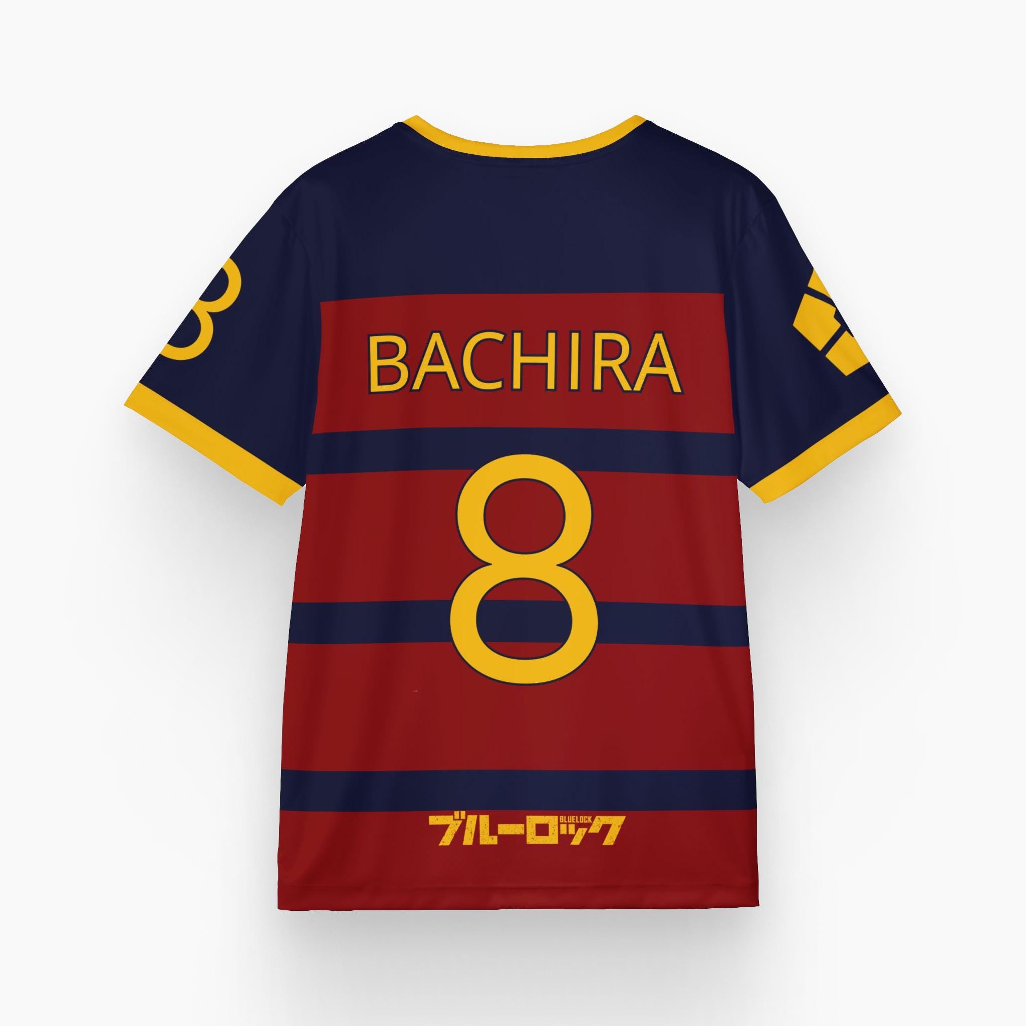 Blue Lock Fc Barcha Football Jersey, Meguru Bachira Cosplay Shirt, Blue ...