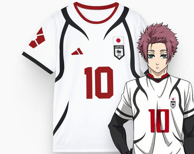 Blue Football Jersey Japan Isagi Nagi Rin Reo Chigiri Bachira Custom ...