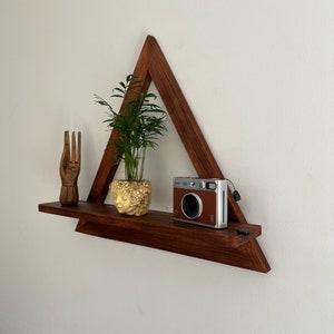 Triangle Floating Wall Shelf - Etsy