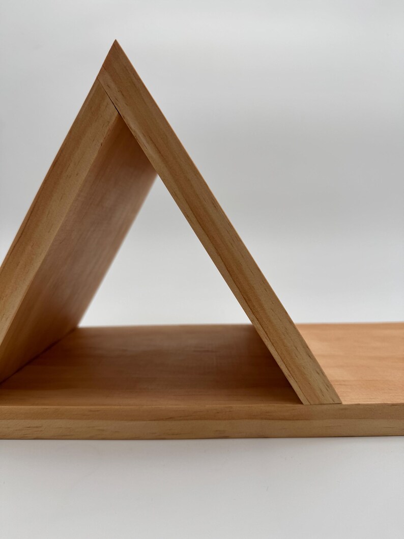 Rustic Triangle Wooden Book Stand With Roof Nightstand Book Holder - Etsy