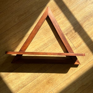 Triangle Floating Wall Shelf - Etsy
