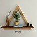 Triangle Floating Wall Wooden Shelf - Wall Decor - Etsy