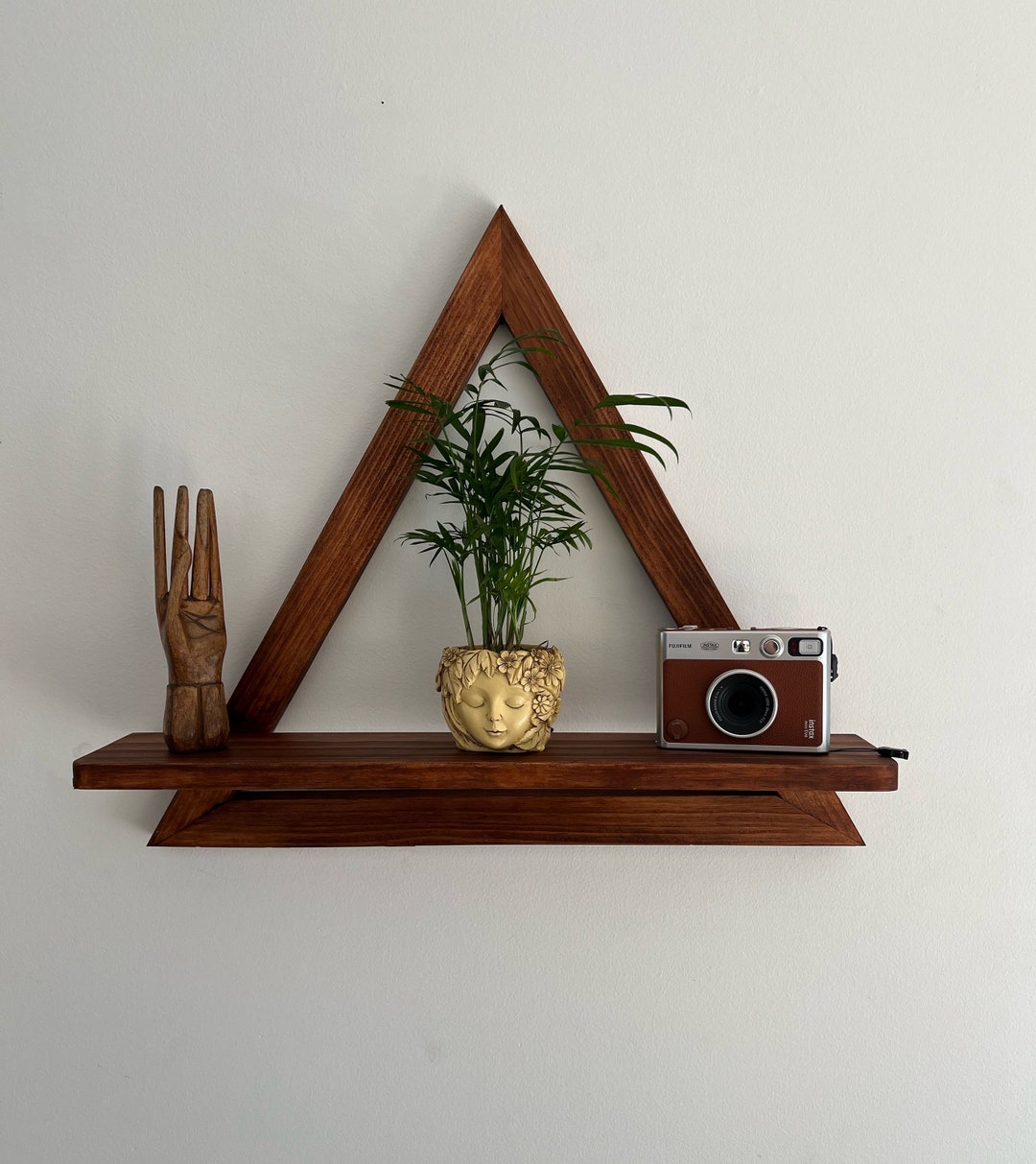 Triangle Floating Wall Shelf - Etsy
