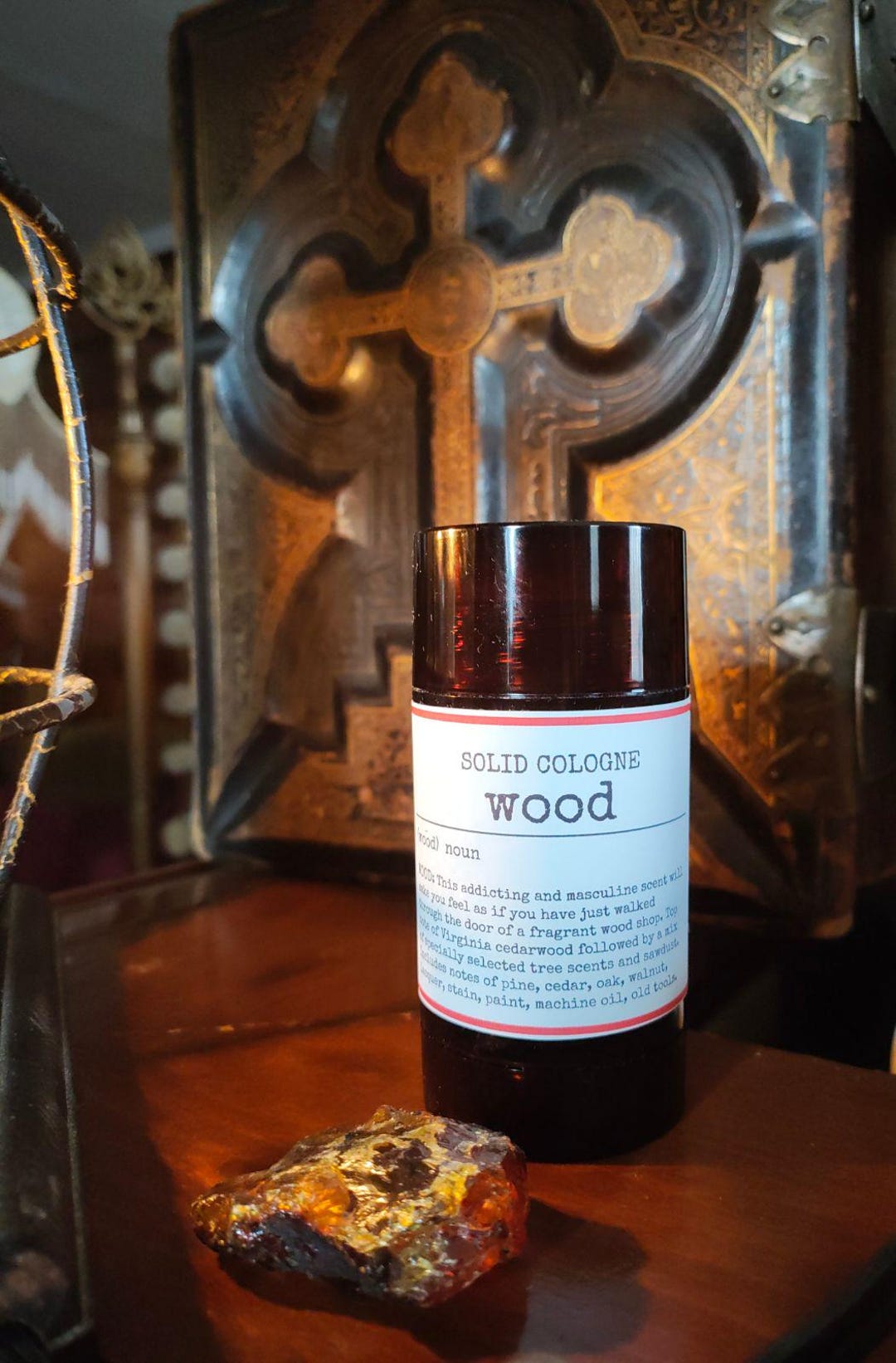 WOOD. Solid Natural Cologne Stick. Worldly and Sophisticated! Deep and ...