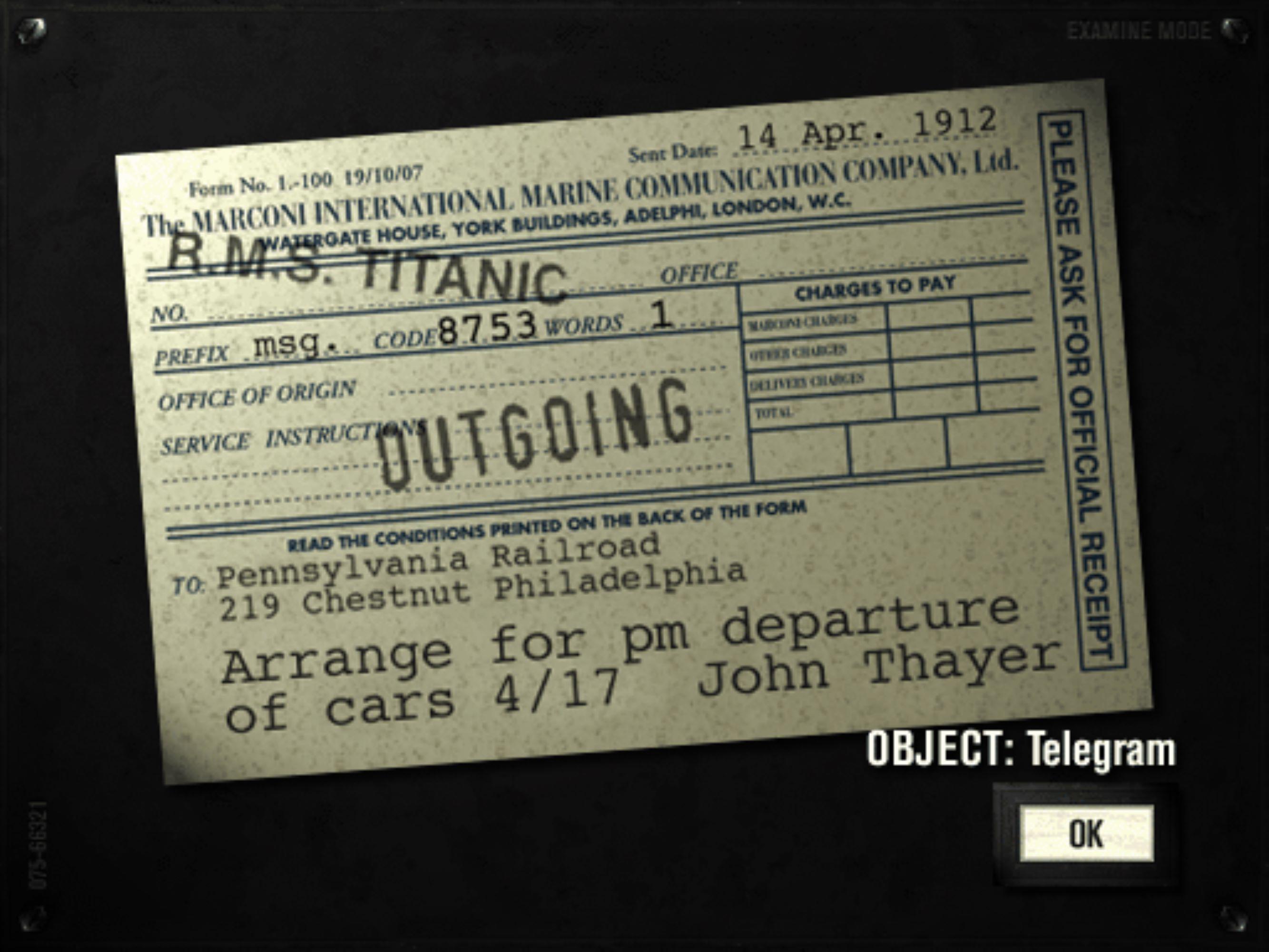 Telegrams - Titanic: Adventure Out of Time - Etsy