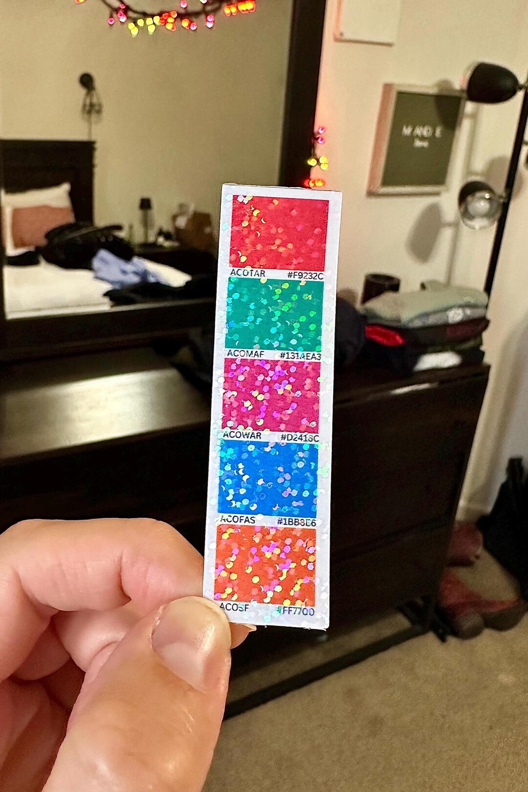 Acotar Color Palette Holographic Sticker: Bookish Fantasy Decal - Etsy
